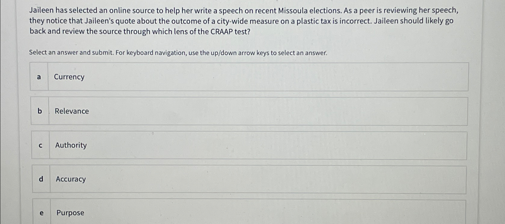 Solved Jaileen has selected an online source to help her | Chegg.com