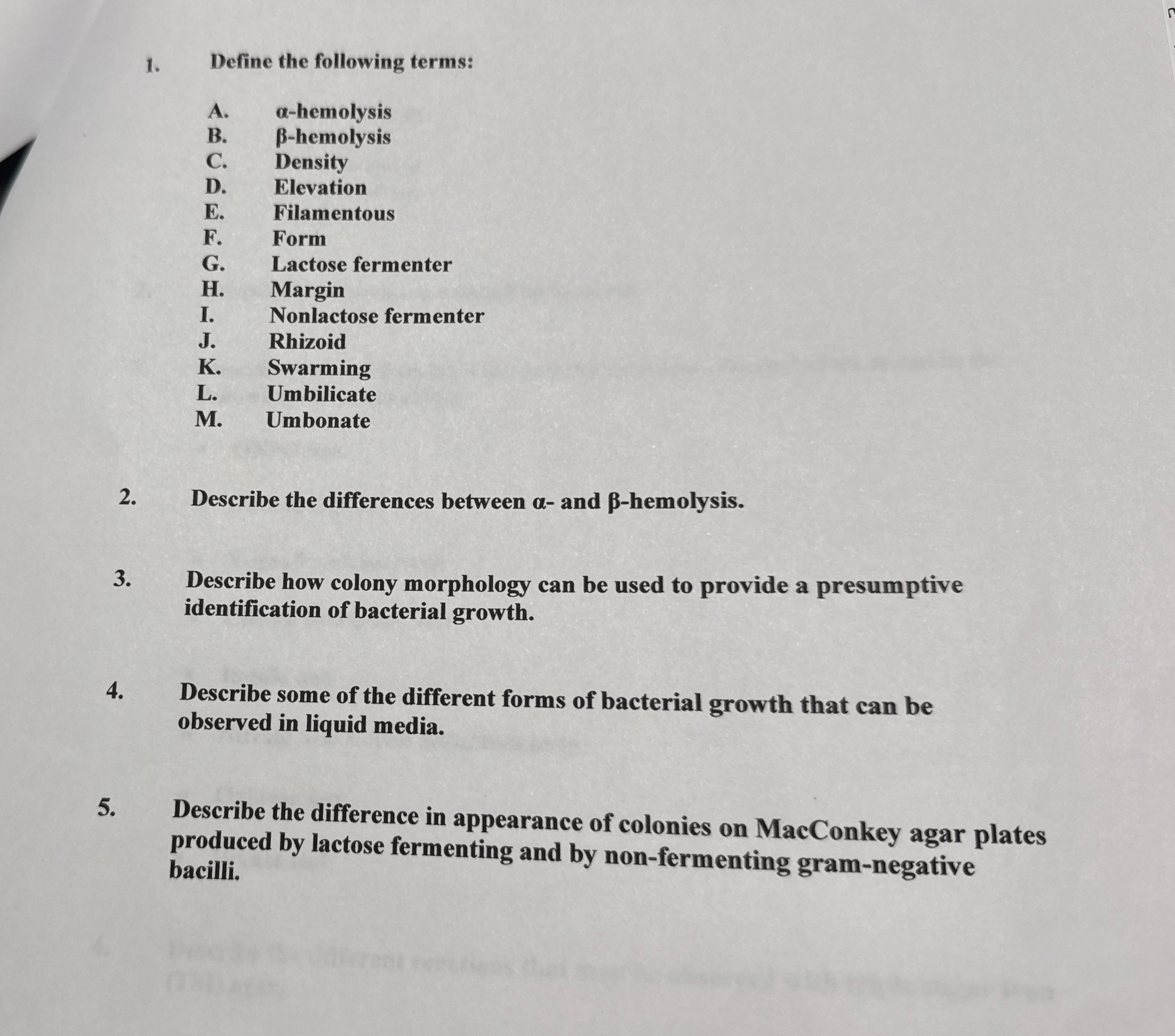 Solved Define the following | Chegg.com