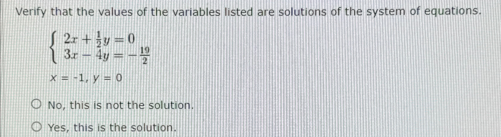 Solved Verify that the values of the variables listed are | Chegg.com