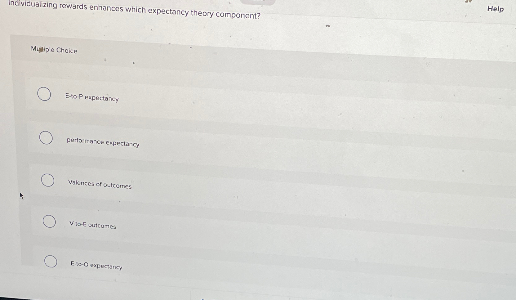 Solved Individualizing rewards enhances which expectancy | Chegg.com