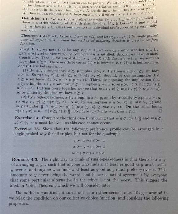 Solved consideration, a possibility theorem can be proved. | Chegg.com