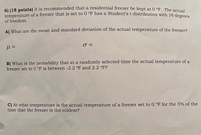 Solved 6) (18 points) It is recommended that a residential | Chegg.com