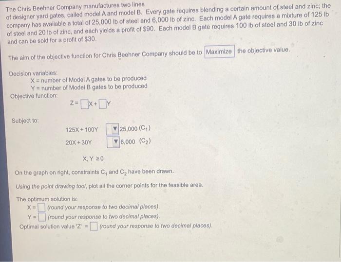 Solved The Chris Beehner Company manufactures two lines of | Chegg.com