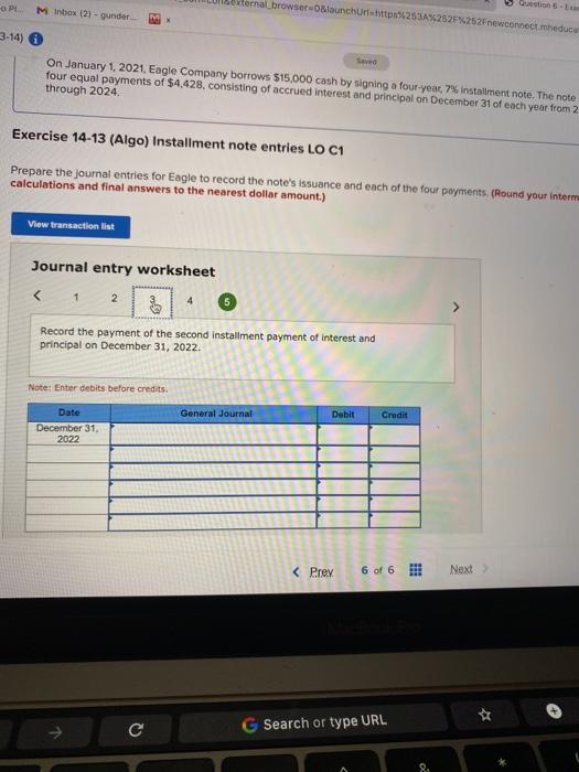 Solved On January 1, 2021, Eagle Company borrows $15,000 | Chegg.com