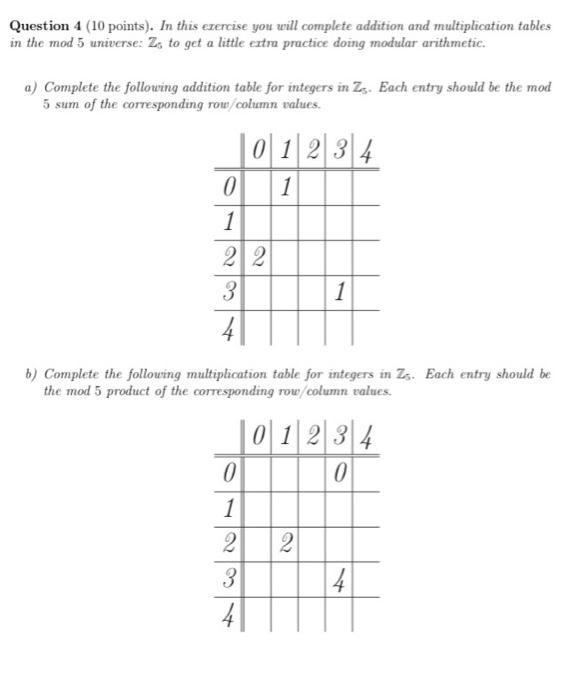 Solved Question 4 (10 points). In this exercise you will | Chegg.com