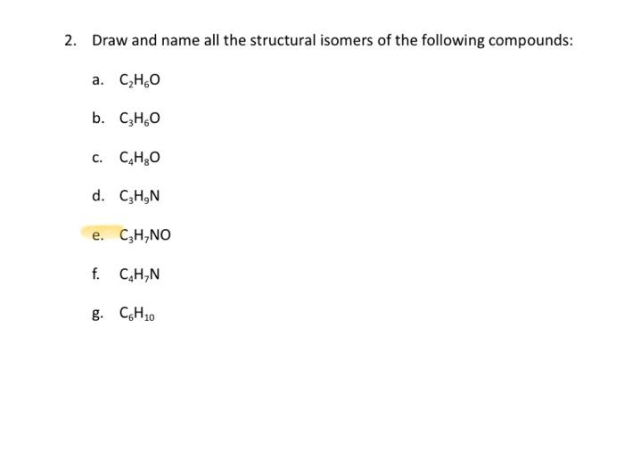 Solved 1. give the iupac name for the following compounds: | Chegg.com