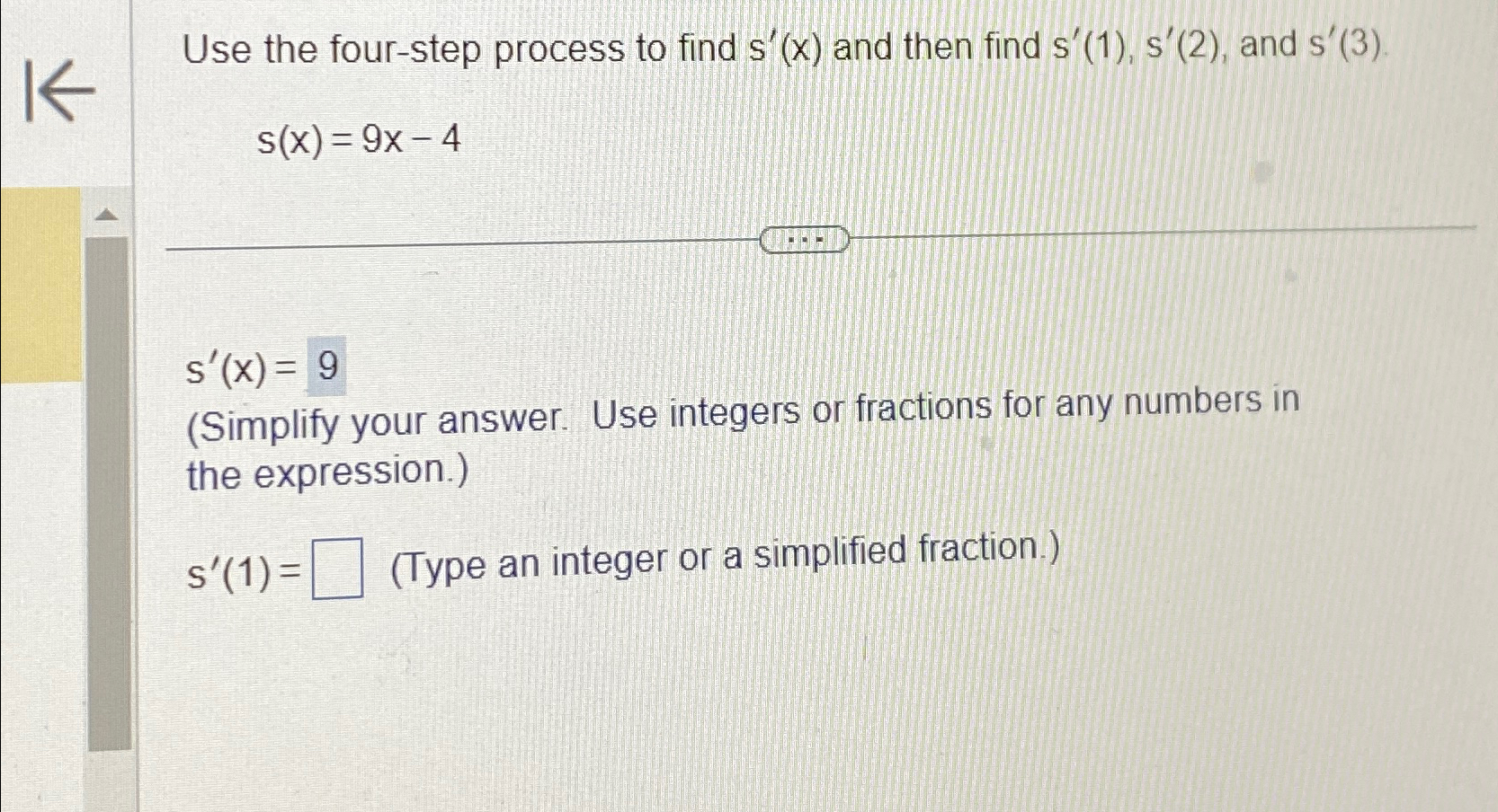 Solved Use the four-step process to find s'(x) ﻿and then | Chegg.com