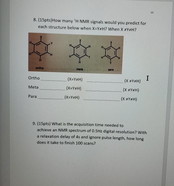 10 1. The GCS 400 MHz NMR cost $300,000. Recently we | Chegg.com