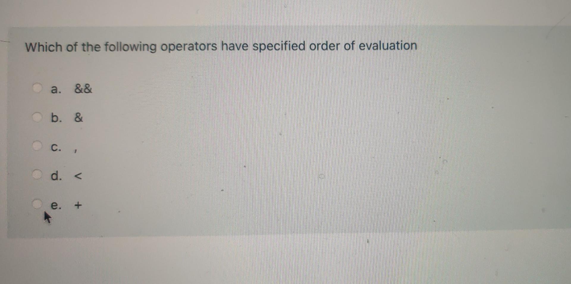 Solved Which of the following operators have specified order | Chegg.com