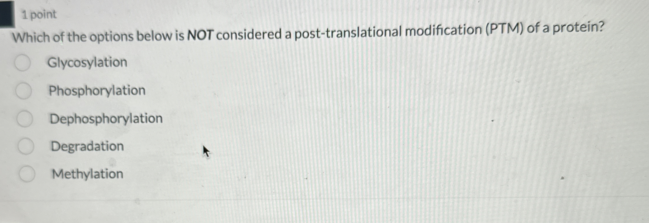 Solved 1 ﻿pointWhich of the options below is NOT considered | Chegg.com
