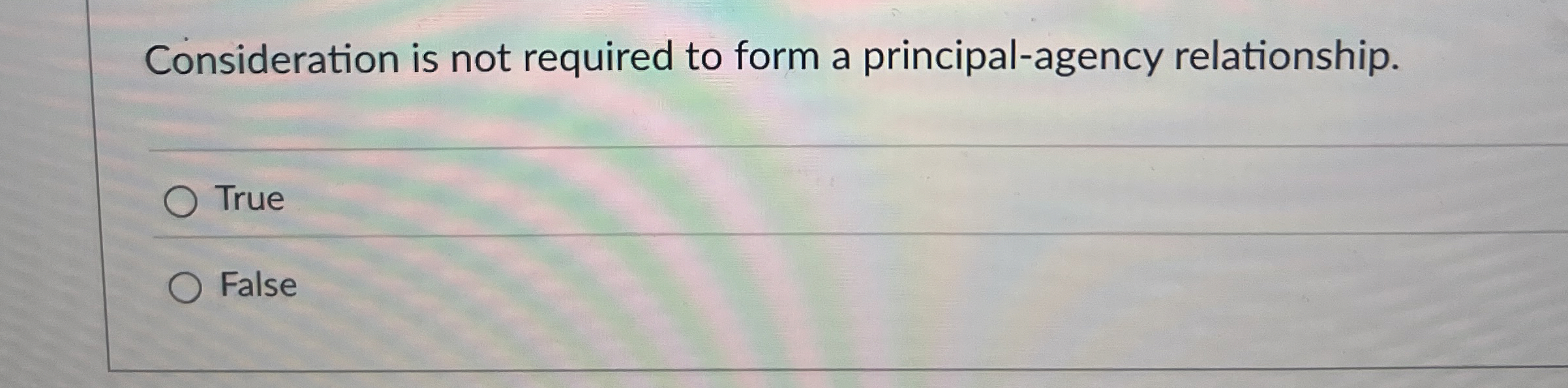 Solved Consideration is not required to form a | Chegg.com