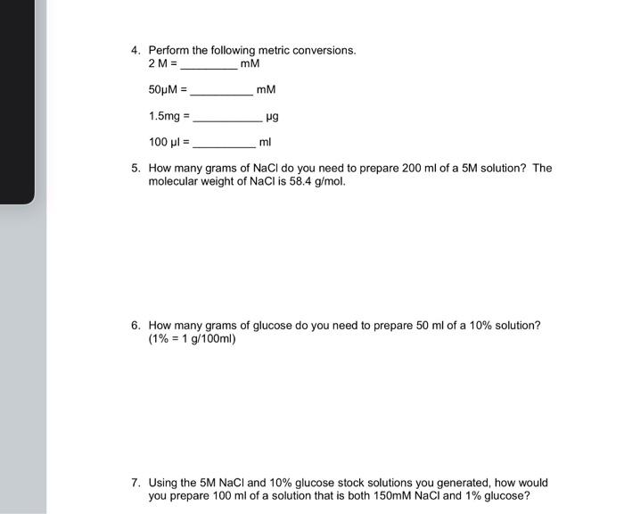 Solved 1. How many grams of Tris base (MW 121.14 g/mol) are | Chegg.com