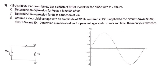 Solved 3) (19pts) in your answers below use a constant | Chegg.com