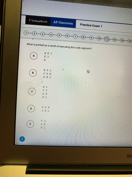 Solved College Board AP Classroom Practice Exam 1 Question 8 | Chegg.com