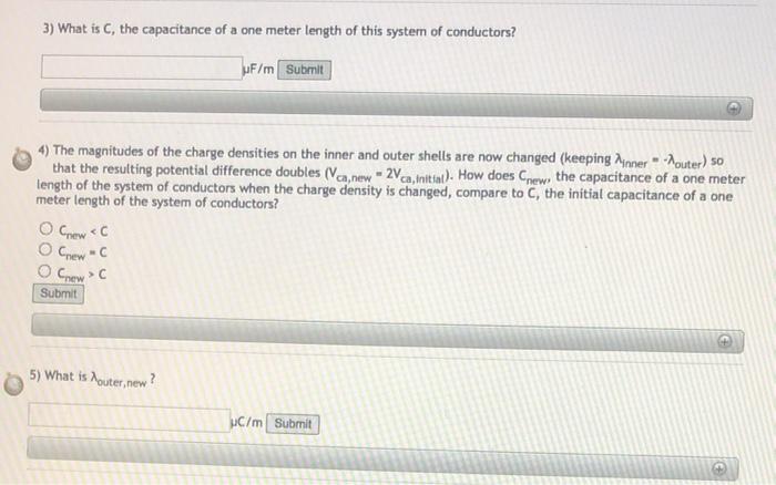 Solved Concentric Cylindrical Conducting Shells 1 2 3 4 5 6 | Chegg.com