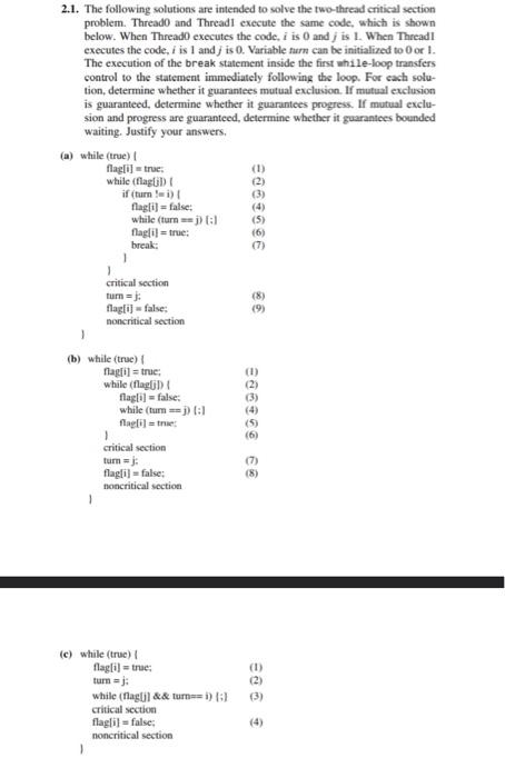 Solved 2.1. The following solutions are intended to solve | Chegg.com