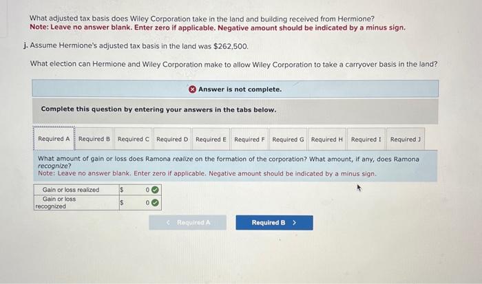 Solved Ramona and Hermione formed Wiley Corporation on | Chegg.com