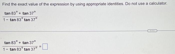 Solved Find the exact value of the expression by using | Chegg.com