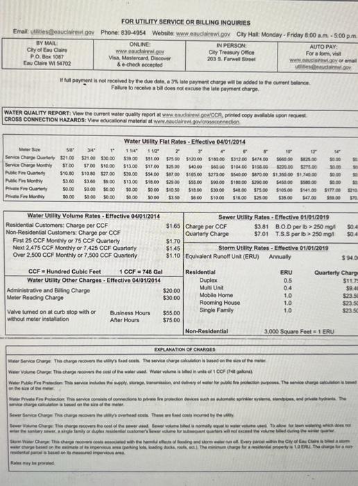 The price of water: How much does drinking water | Chegg.com