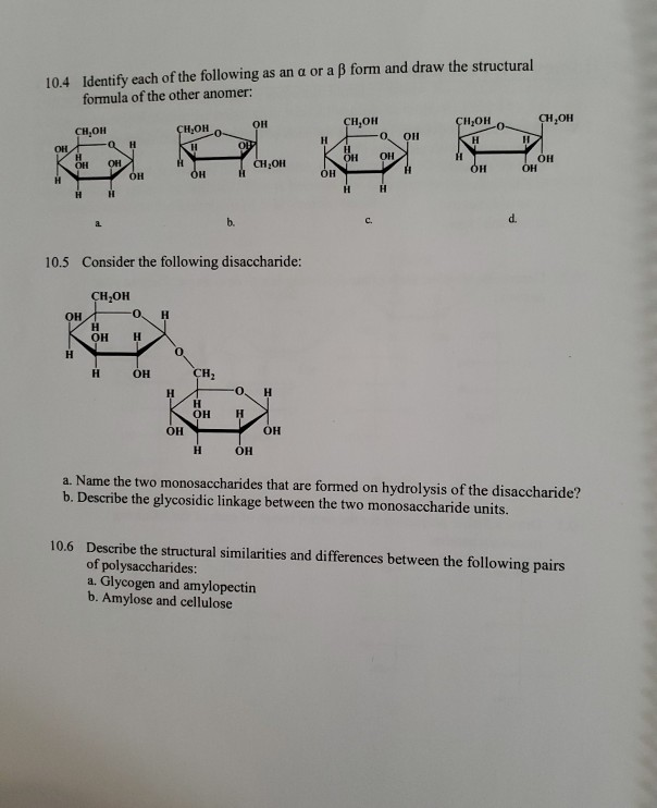 Solved Homework Problems 10.1 Draw Fisher projection | Chegg.com