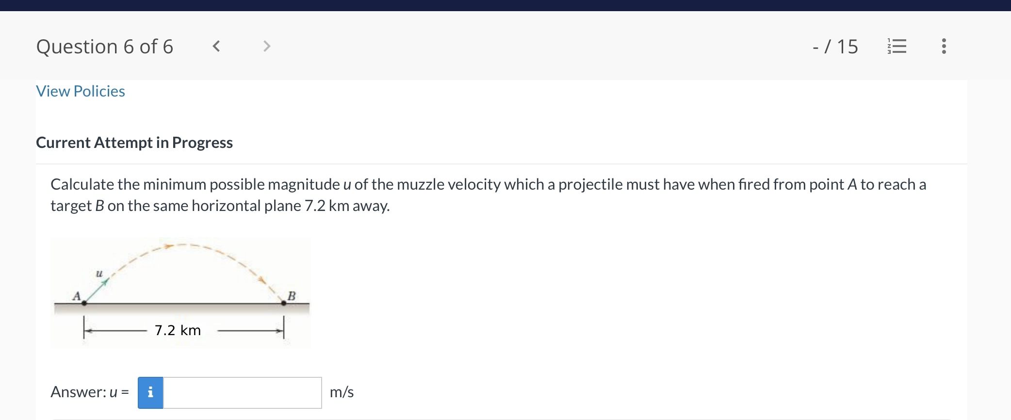Solved Question 6 ﻿of 6-15View PoliciesCurrent Attempt in | Chegg.com