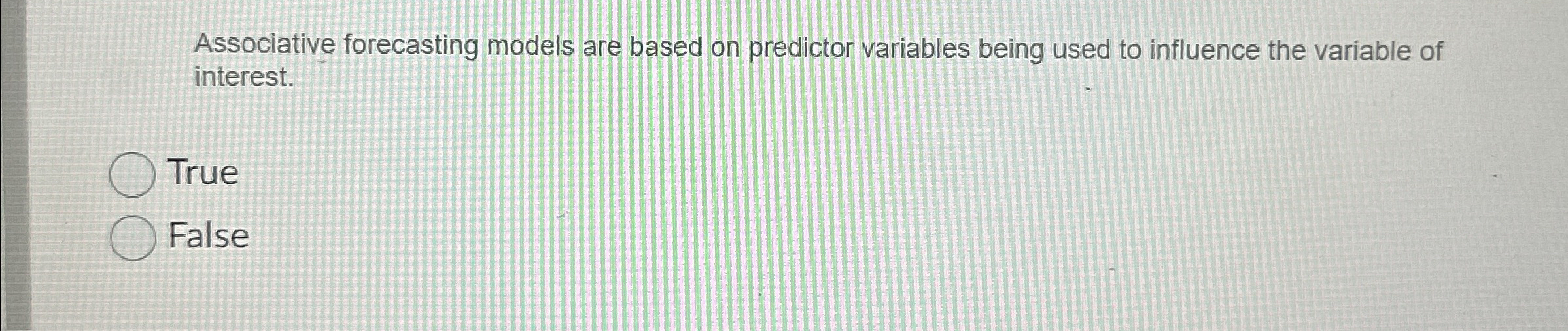 Solved Associative forecasting models are based on predictor | Chegg.com