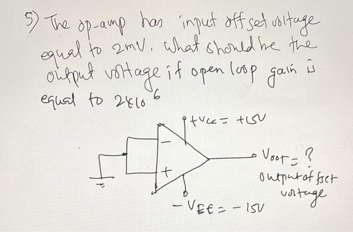 Solved » Calculate the output voltage for a circuit Shown | Chegg.com