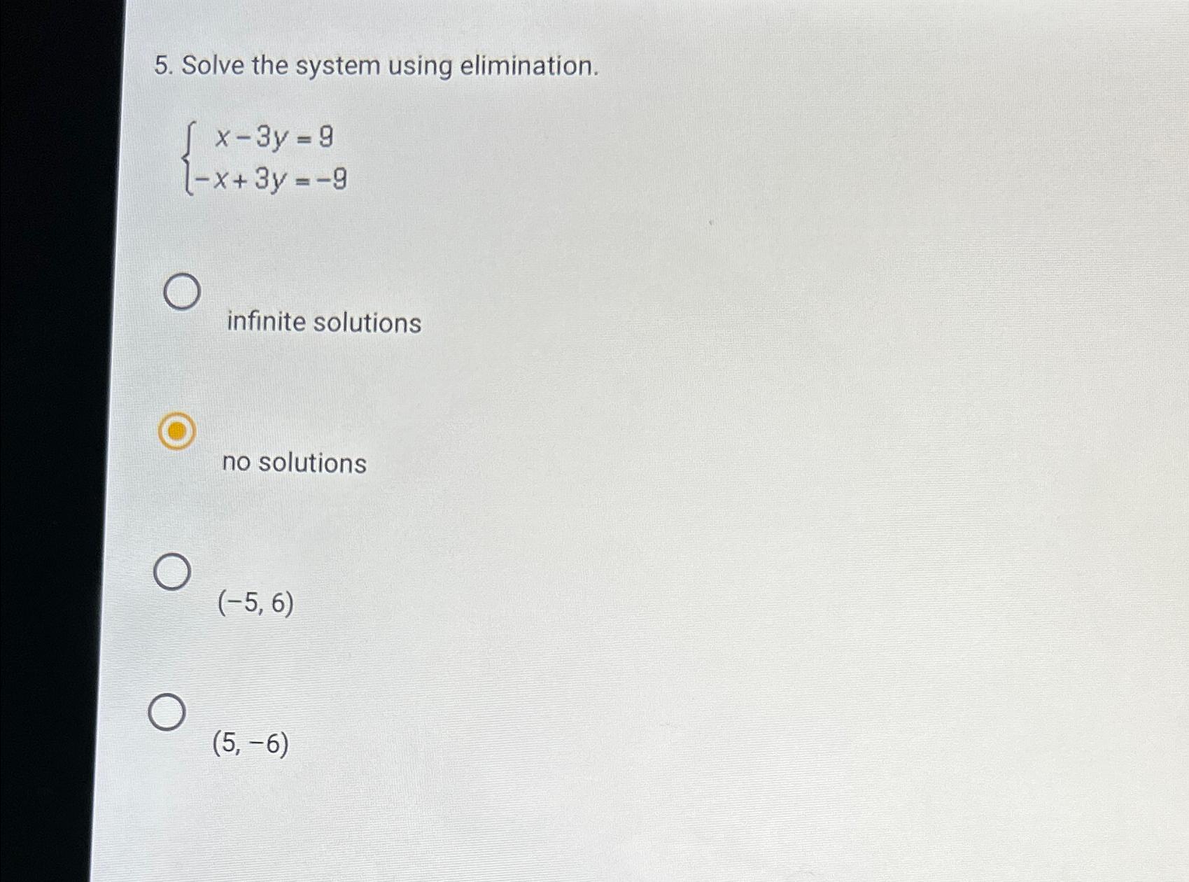 Solved Solve the system using | Chegg.com
