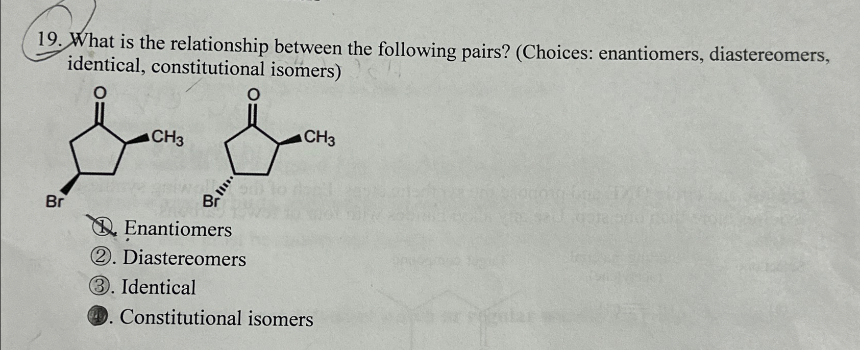 Solved What is the relationship between the following pairs? | Chegg.com