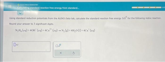 Solved Using standard reduction potentials from the ALEKS | Chegg.com