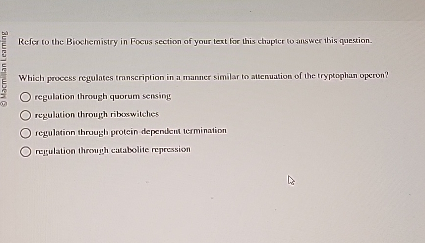 Solved Refer to the Biochemistry in Focus section of your | Chegg.com
