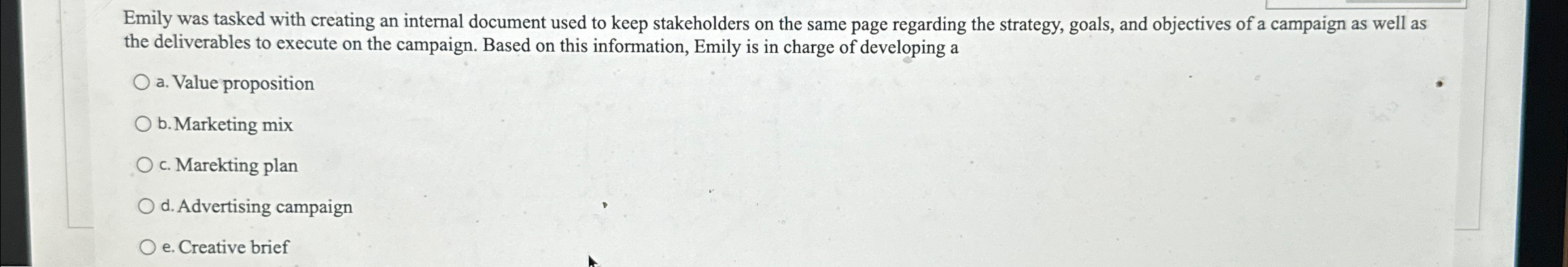 Solved Emily was tasked with creating an internal document | Chegg.com