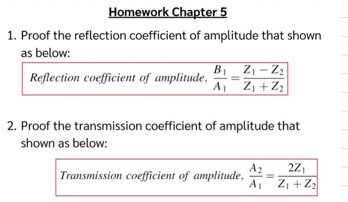 Solved Homework Chapter 5 1. Proof the reflection | Chegg.com