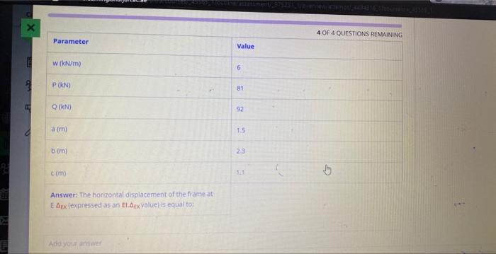 Solved Consider the problem of analysing the frame shown | Chegg.com