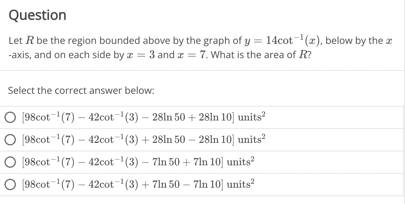Solved QuestionLet R ﻿be the region bounded above by the | Chegg.com