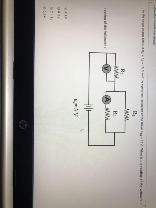 Solved Question Completion Status: In the circuit shown | Chegg.com