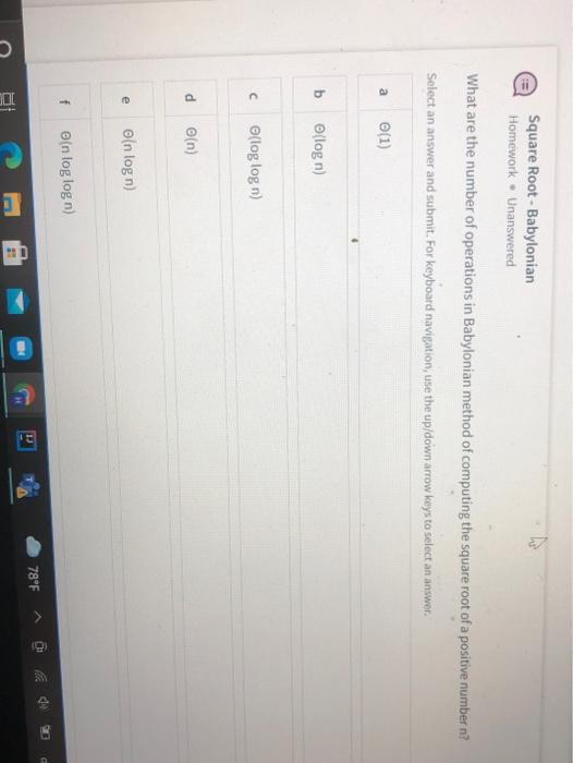 Solved Square Root - Babylonian Homework. Unanswered What | Chegg.com