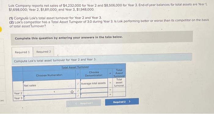 Solved Lok Company reports net sales of $4,232,000 for Year | Chegg.com