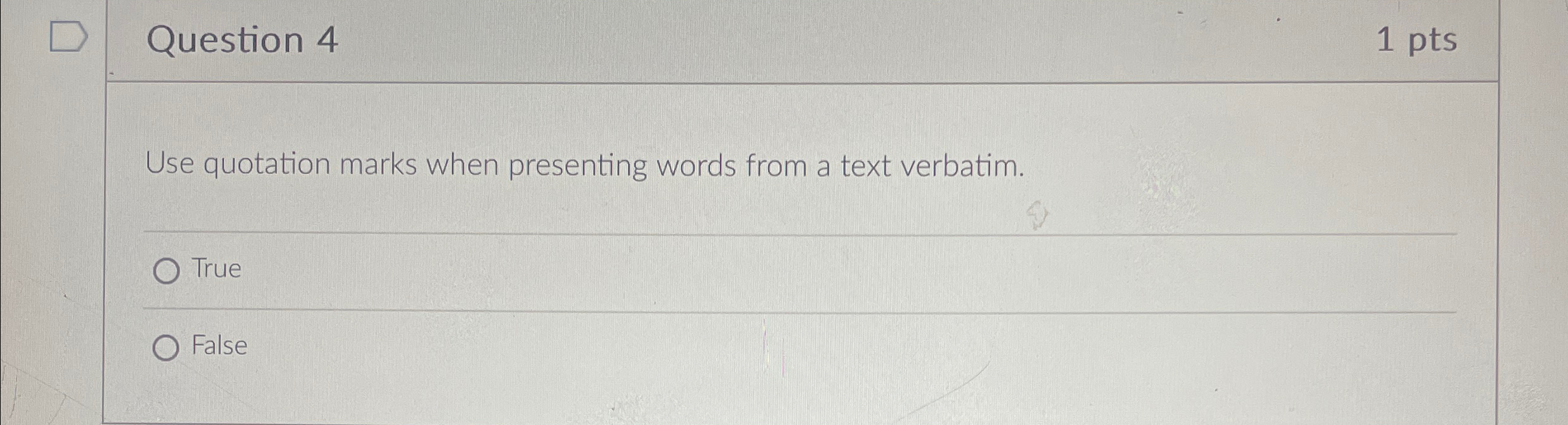 Solved Question 41 ﻿ptsUse quotation marks when presenting | Chegg.com