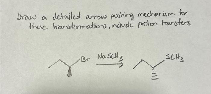 Solved Draw a detailed arrow pushing mechanism for these | Chegg.com