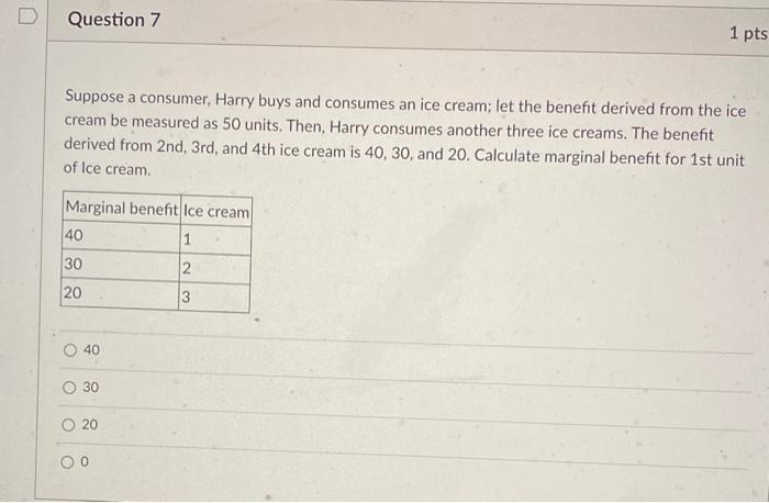 Solved Suppose a consumer, Harry buys and consumes an ice | Chegg.com Solved Suppose a consumer, Harry buys and consumes an ice | Chegg.com