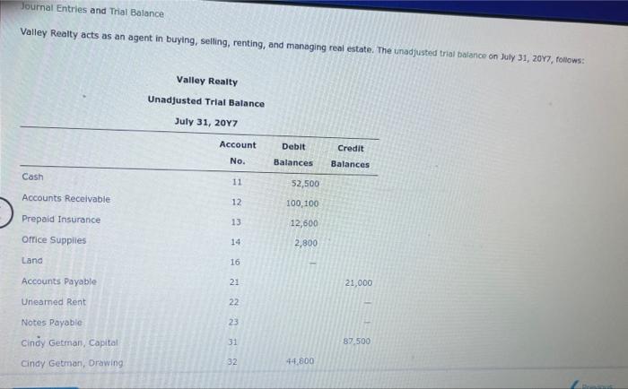 Solved Valley Realty acts as an agent in buying, selling, | Chegg.com