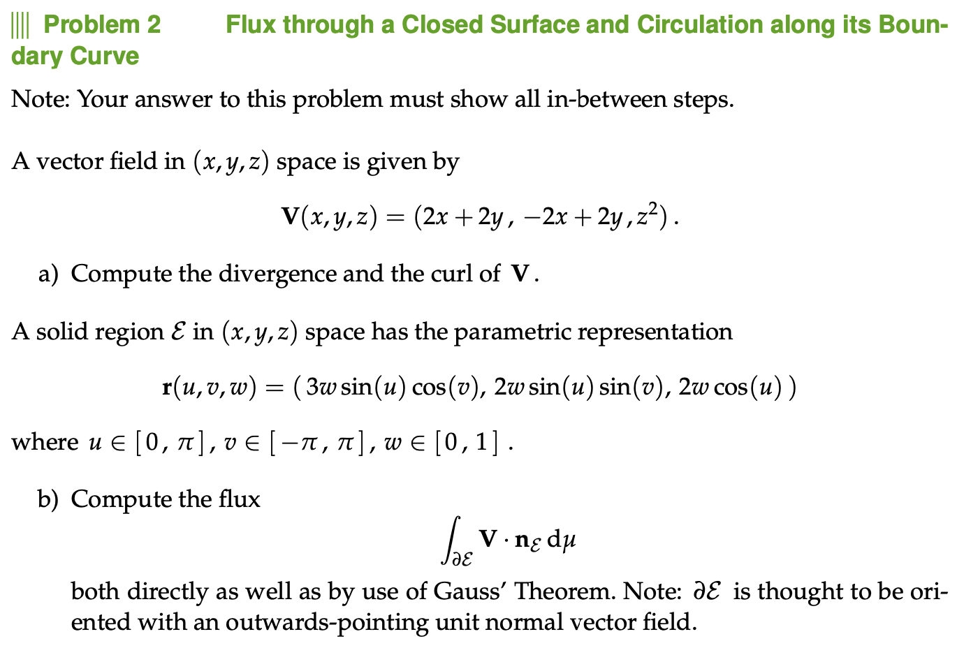 Solved I need you to solve the exercise b) ﻿flux | Chegg.com