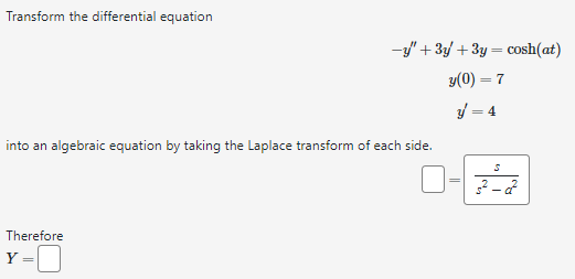 Solved Transform the differential | Chegg.com