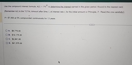 Solved Use the compound inierest formula, h(t)=Pett ﻿in | Chegg.com