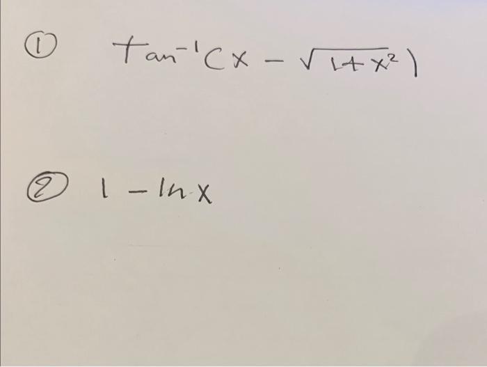 Solved can you please solve this (find the derivative of the | Chegg.com