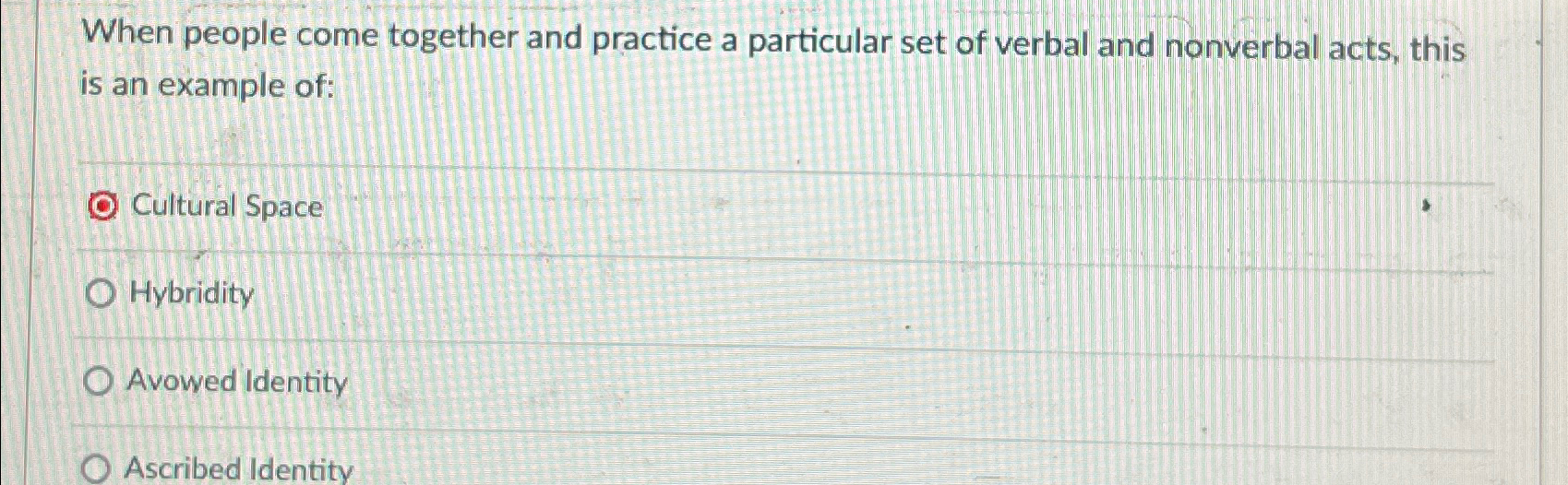 Solved When people come together and practice a particular | Chegg.com