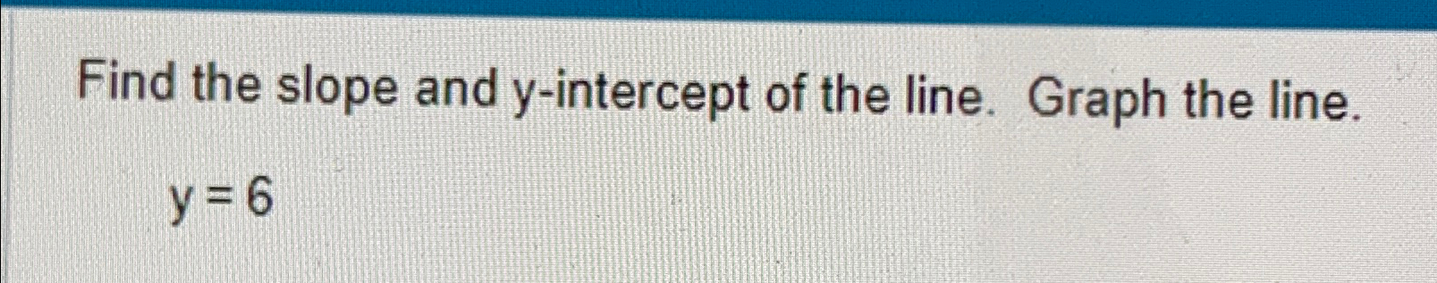 Solved Find the slope and y-intercept of the line. Graph the | Chegg.com