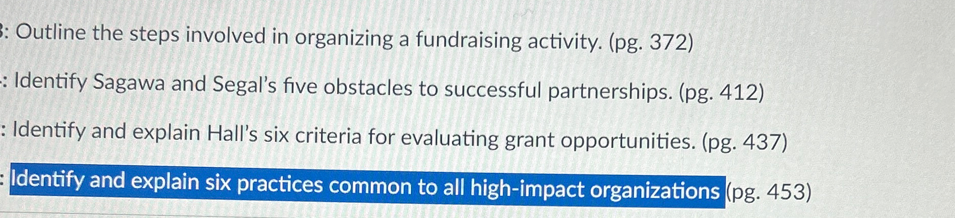 Solved Outline the steps involved in organizing a | Chegg.com