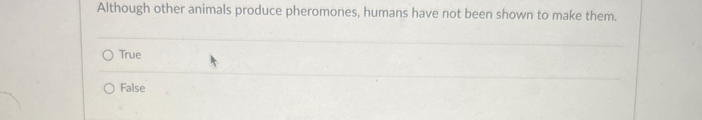 Solved Although other animals produce pheromones, humans | Chegg.com